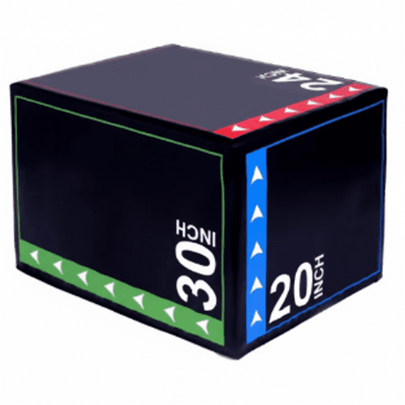 EDX 3-in-1 Foam Plyometric Jump Box for Home Gym with Multiple Height ...