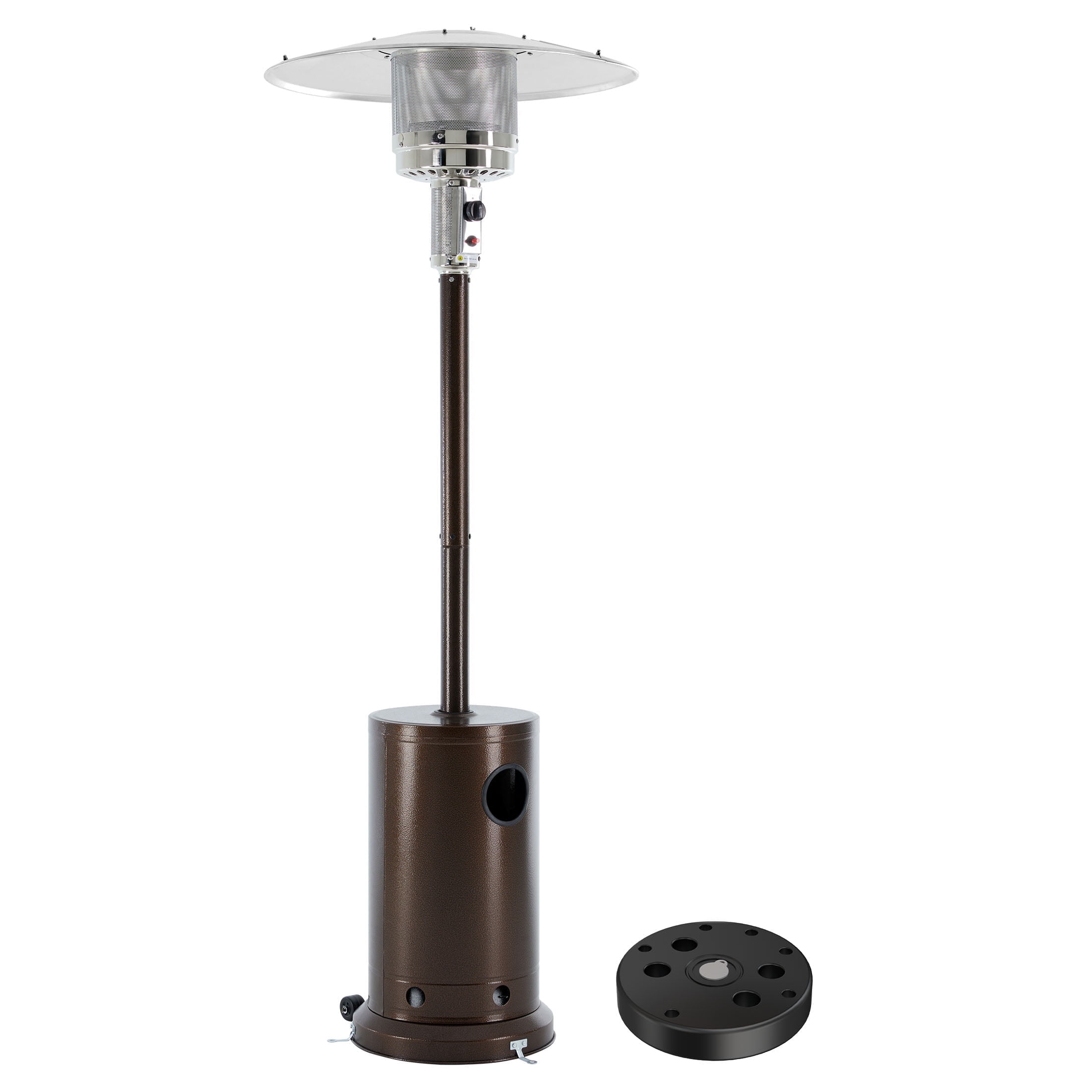 EDX 48,000 BTU Propane Patio Heater, Comes with Double Heating Grid ...