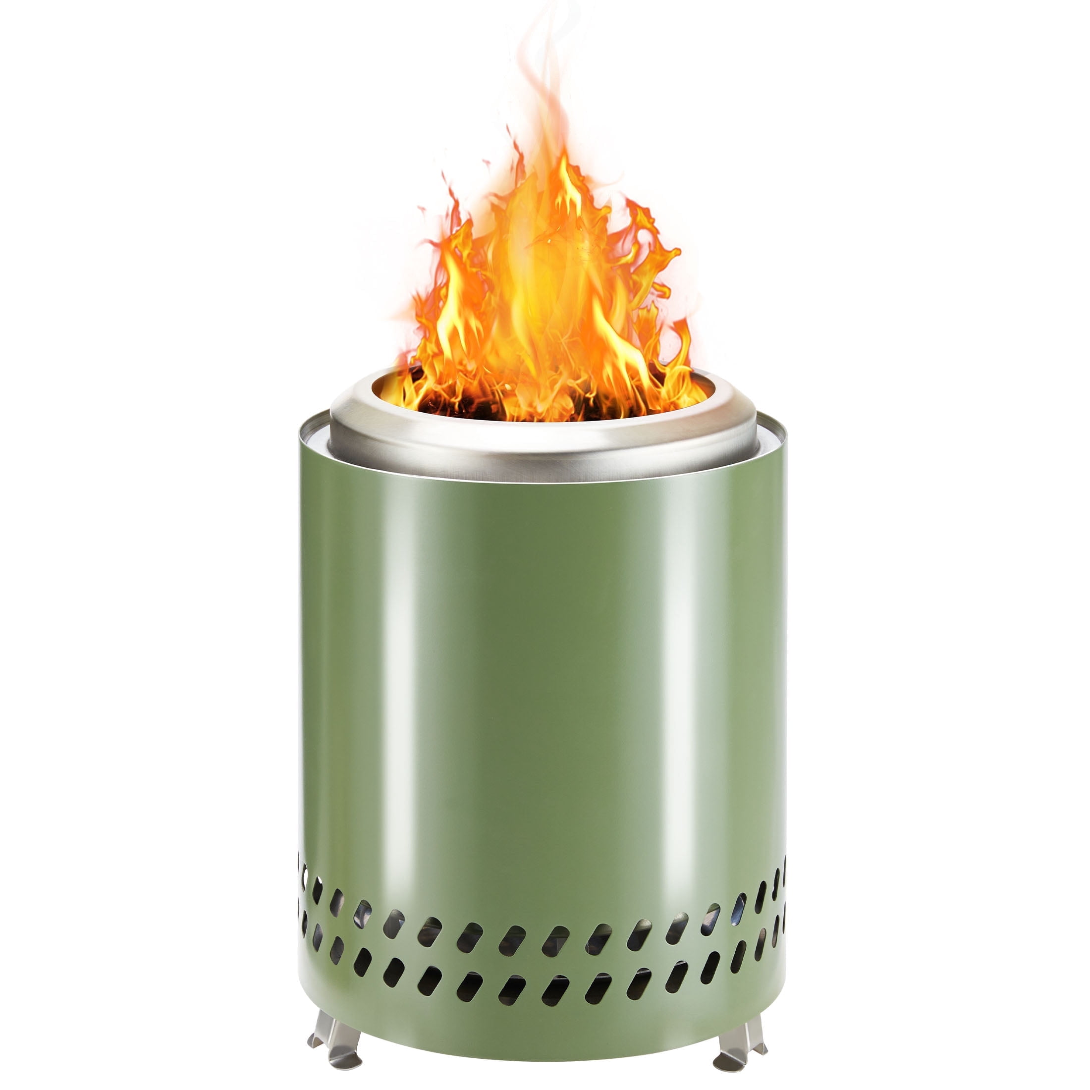 EDX 7-inch Portable Tabletop Fire Pit - Dual Fuel, Smokeless, 304 ...