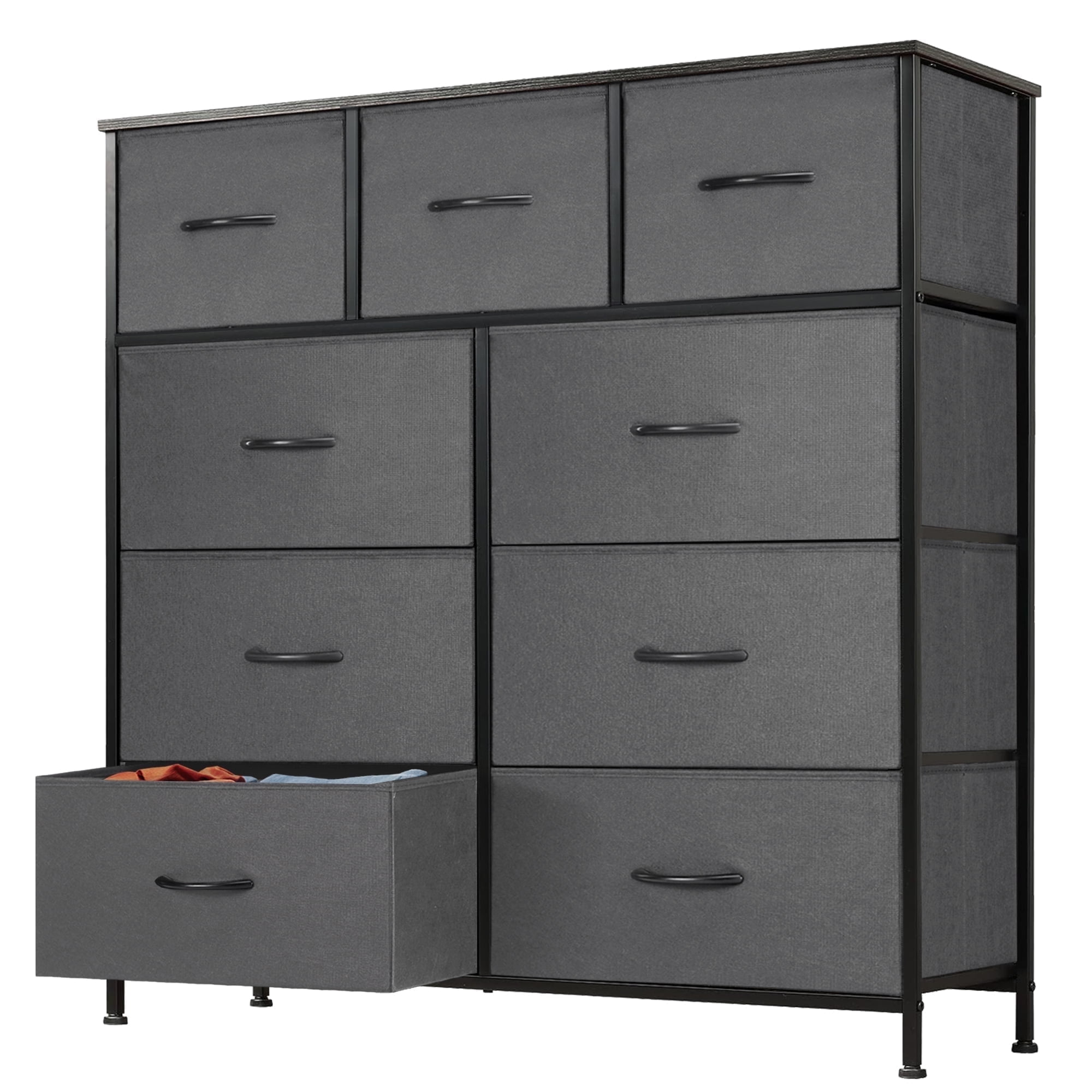 EDX 9 Drawer Dresser, Wide Chest Of Drawers Nightstand Storage Tower ...