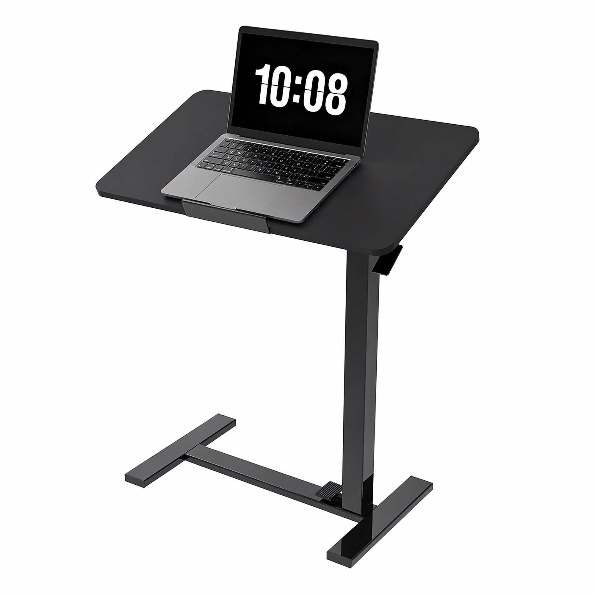 EDX Adjustable Overbed Table with Wheels, Rolling Laptop Bed Desk for ...