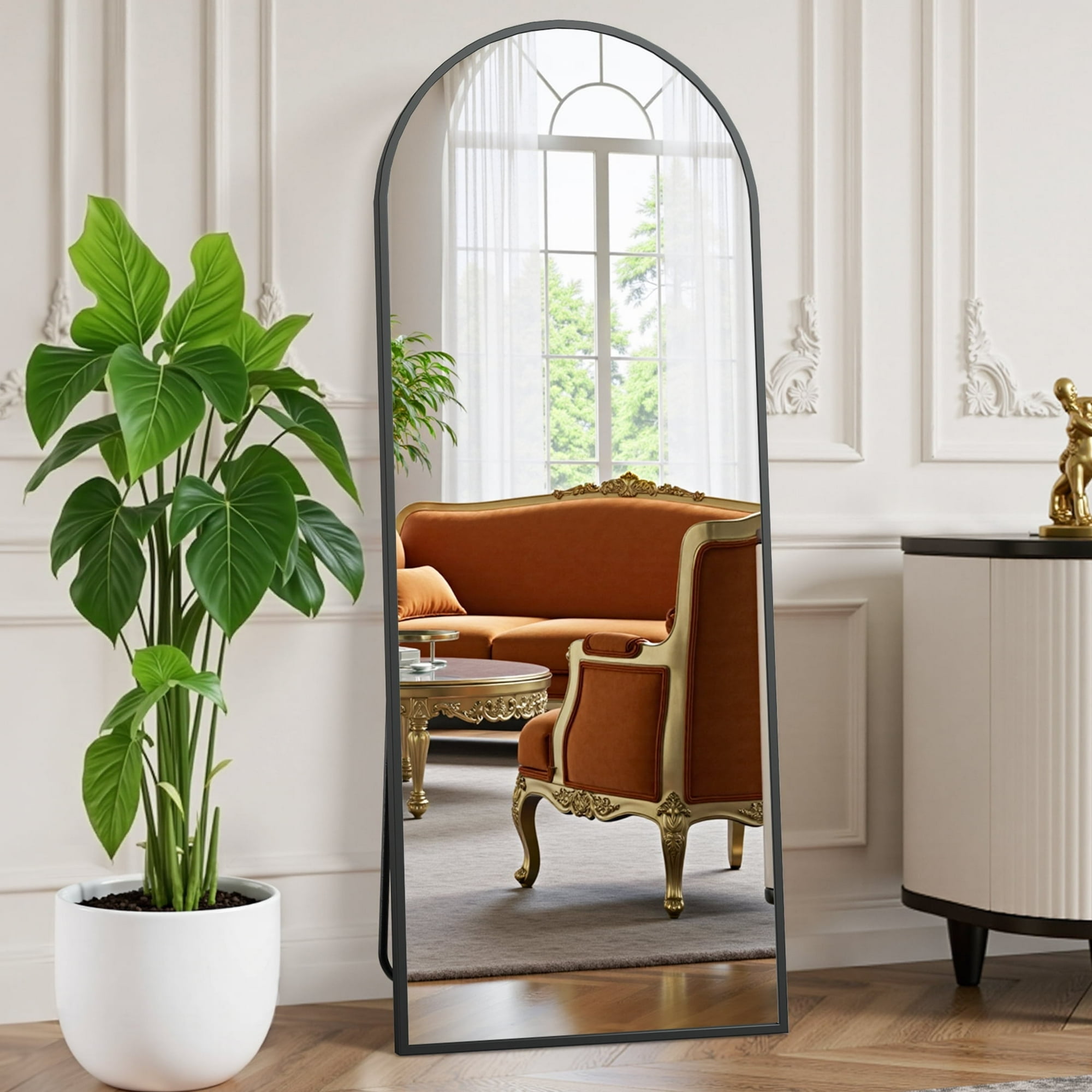 EDX Arched Full Length Mirror 65"x24" Full Body Mirror Rectangle Free ...