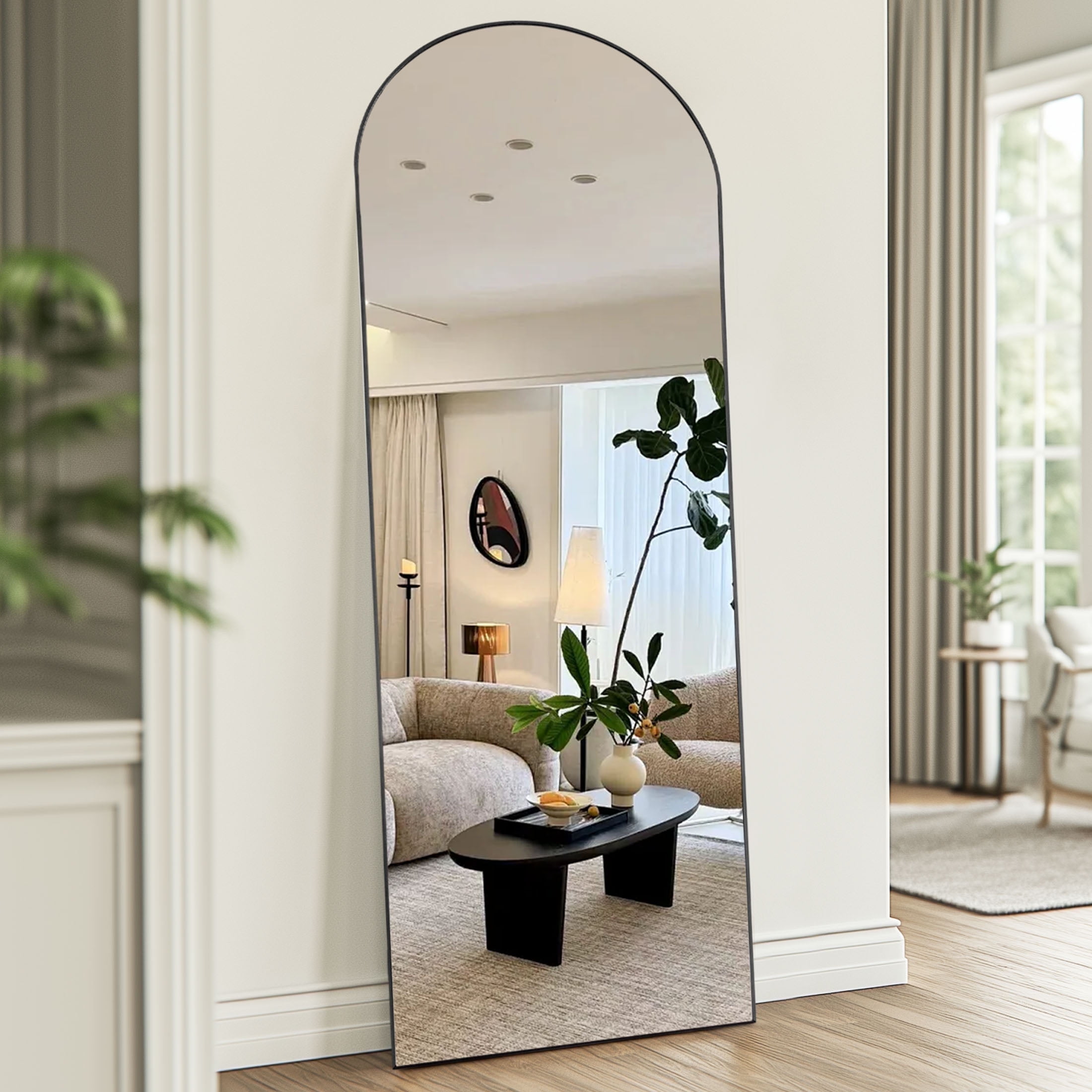 EDX Arched Full Length Mirror 71"x26" Full Body Mirror Rectangle Free ...