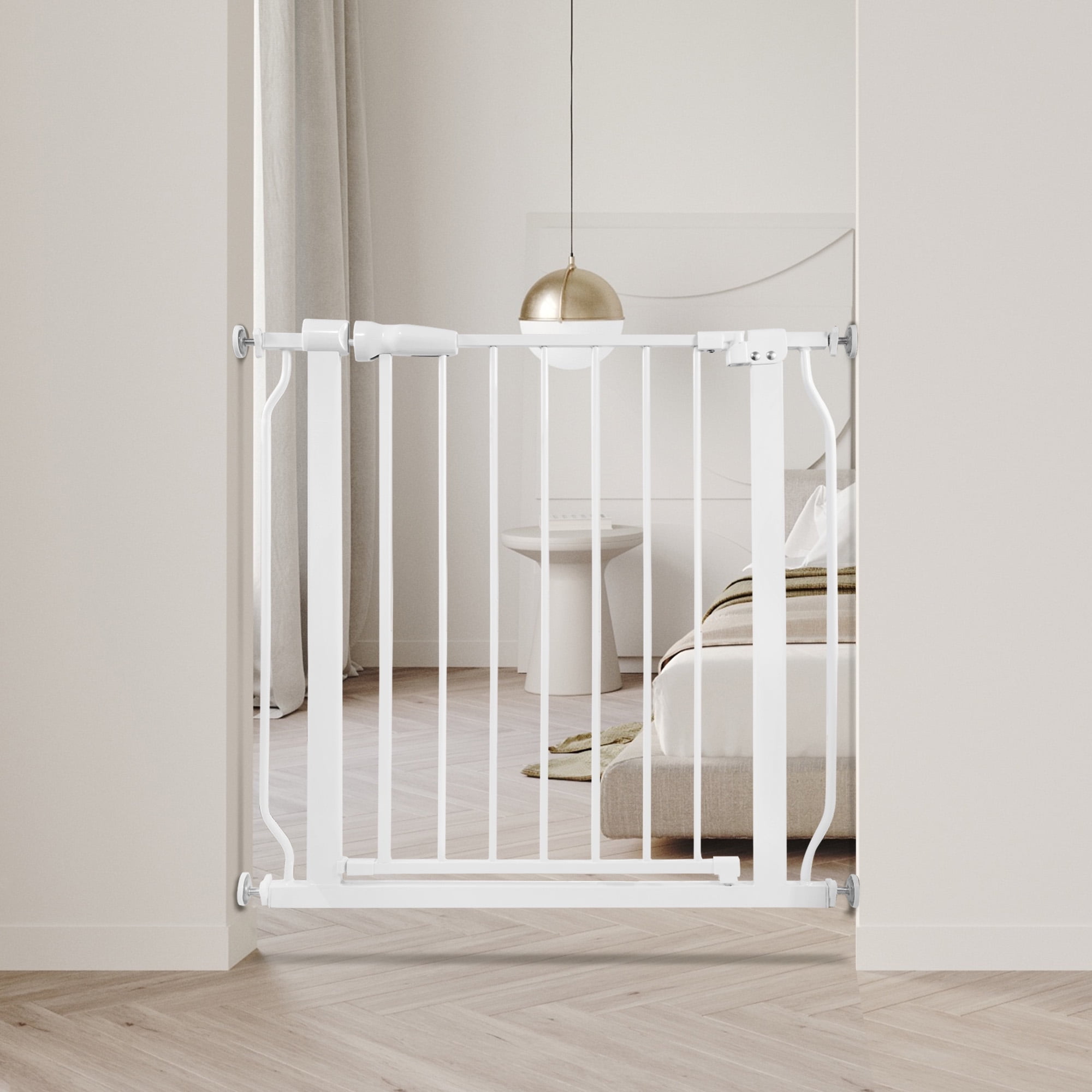 EDX Baby Gate for Stairs and Doorways, 30" Height Safety Gate for Kids ...