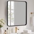 EDX Bathroom Mirror 16"x 20" Wall Mirror with Rectangular Metal Frame ...