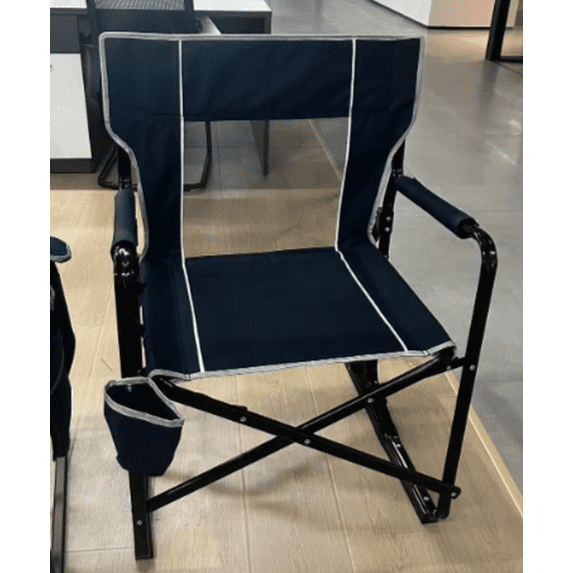 EDX Folding Camping Chair, Padded High Back, Adjustable Lumbar Support ...