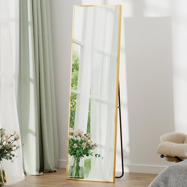 EDX Full Length Mirror 59"x16" Full Body Mirror Rectangle Free Standing ...