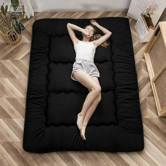 EDX Japanese Floor Futon Mattress Toppers, Foldable Tatami Mat, Thick ...