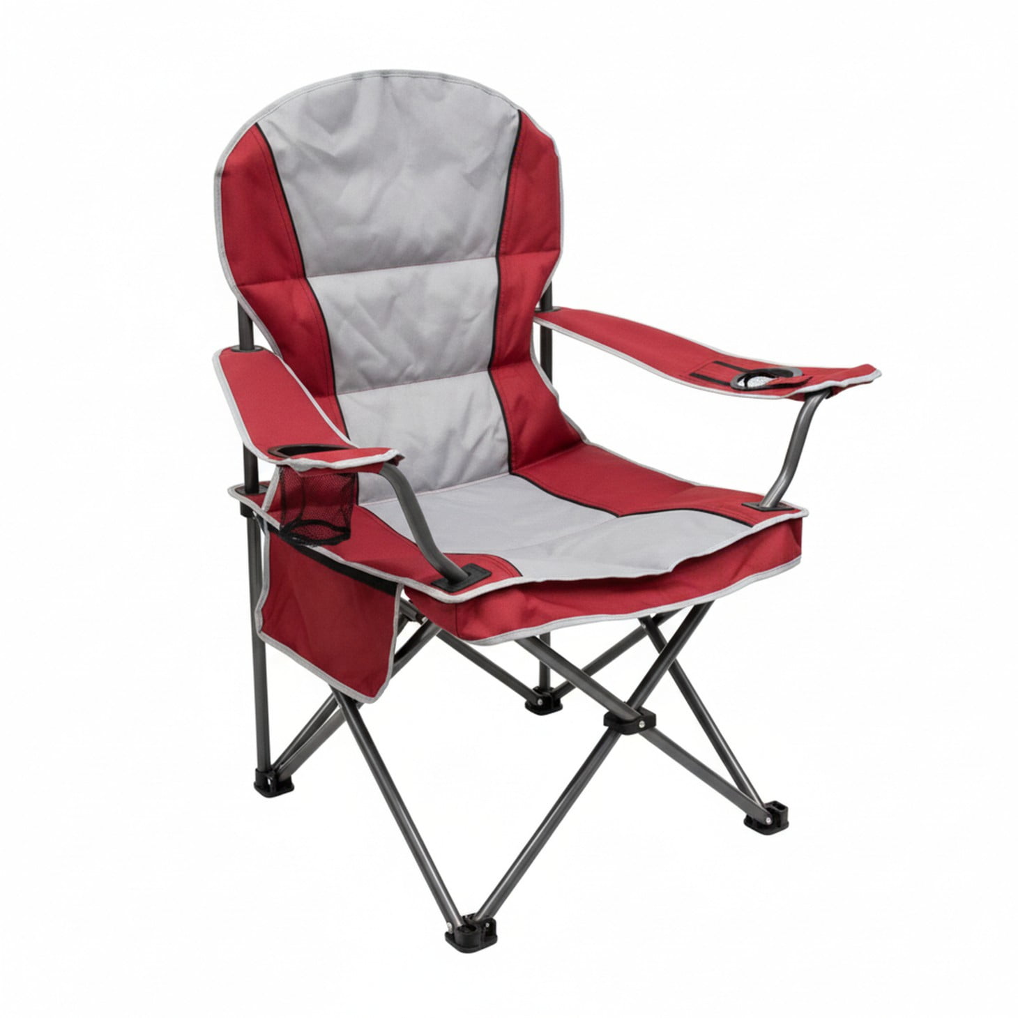 EDX Oversized Heavy Duty Folding Camping Chair, Padded High Back ...