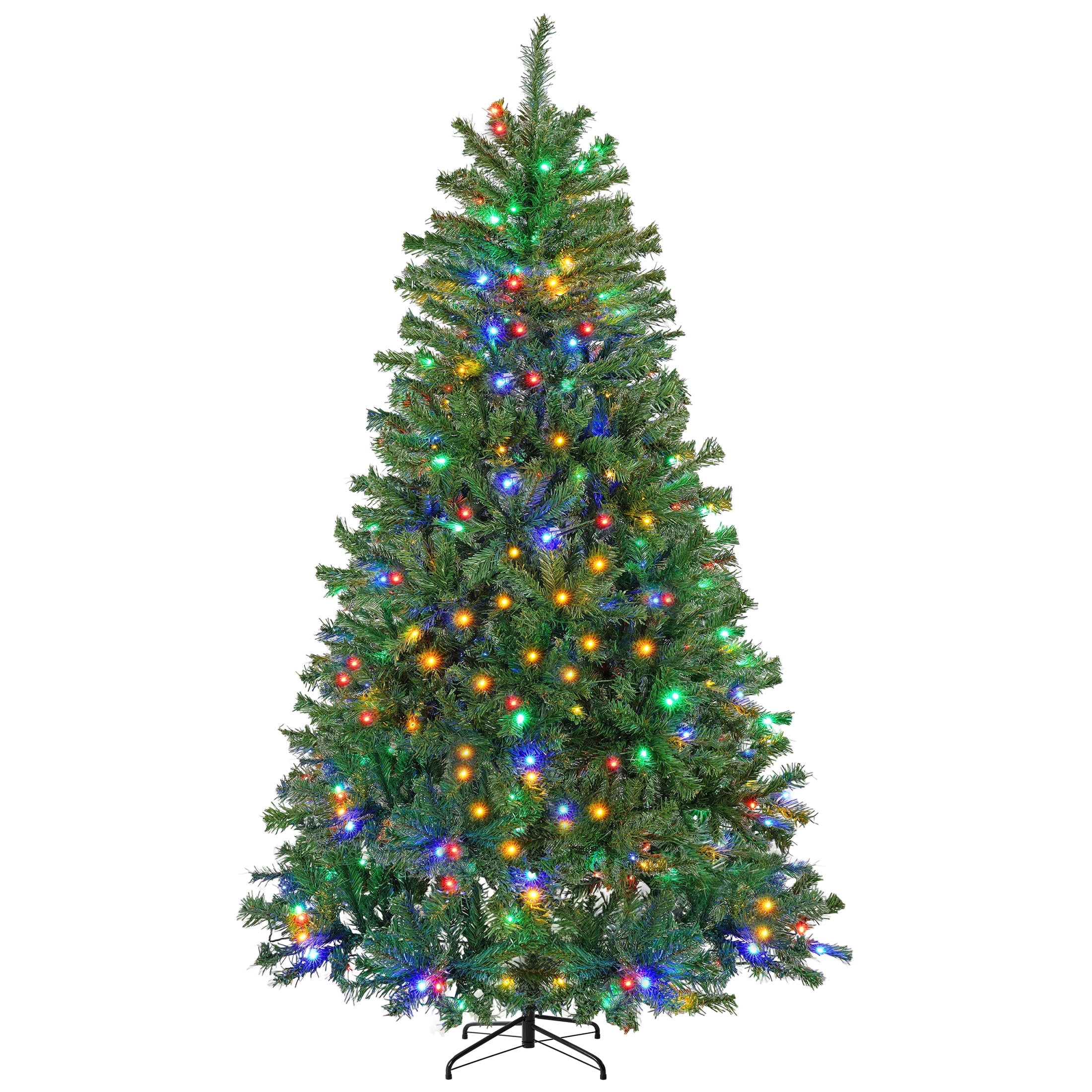edx, Pre-lit Christmas Tree, 9ft, LED Lights, Artificial Xmas Tree ...