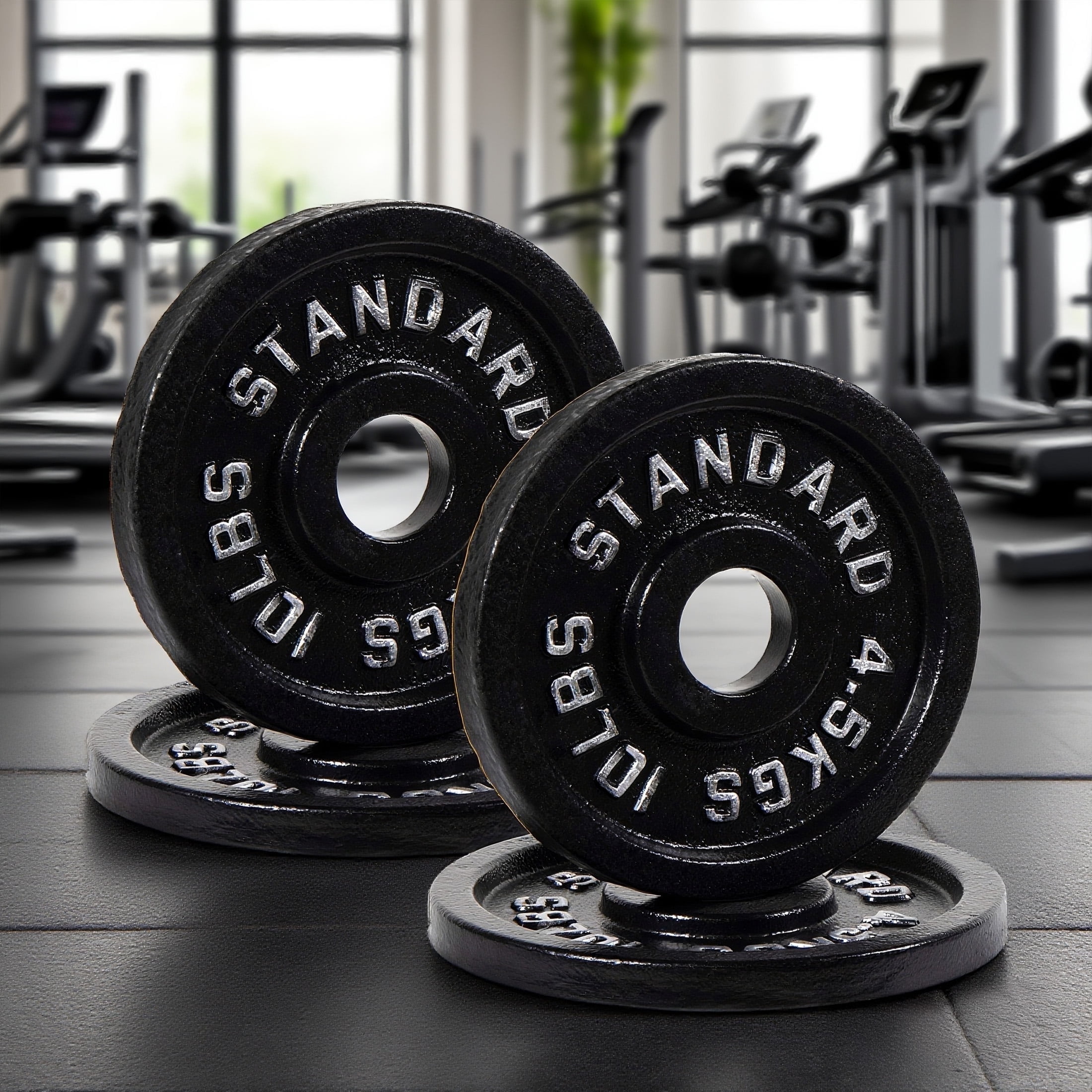 EDX Solid Cast Iron Olympic Weight Plate – 2-Inch Center Hole, Rust ...