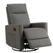 Modern Upholstered Rocker Nursery Chair Plush Seating Glider Swivel ...