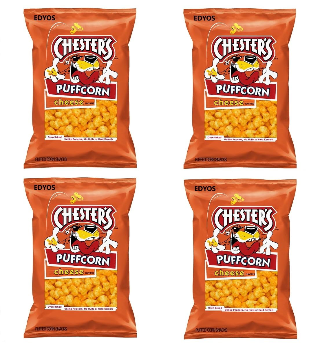 EDYOS Puffcorn Snacks, Cheese, 4.25 Ounce (Pack of 4) - Walmart.com