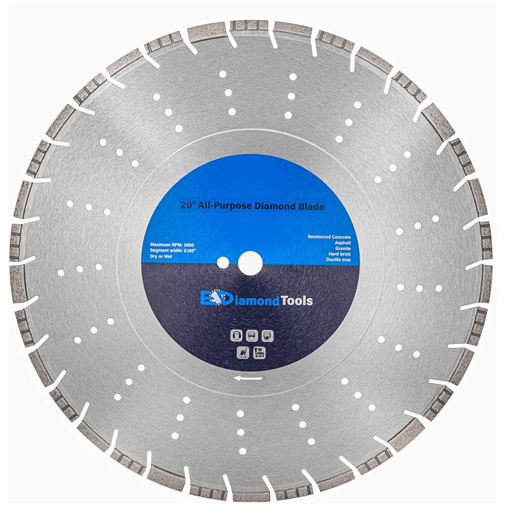 EDiamondTools 20" All Purpose Diamond Saw Blades for Reinforced ...