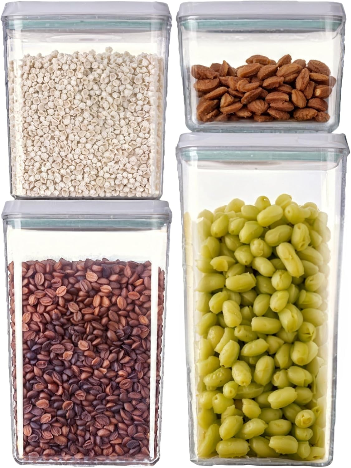 EE Airtight Food Storage Containers Set with Lids - Stackable BPA-Free ...