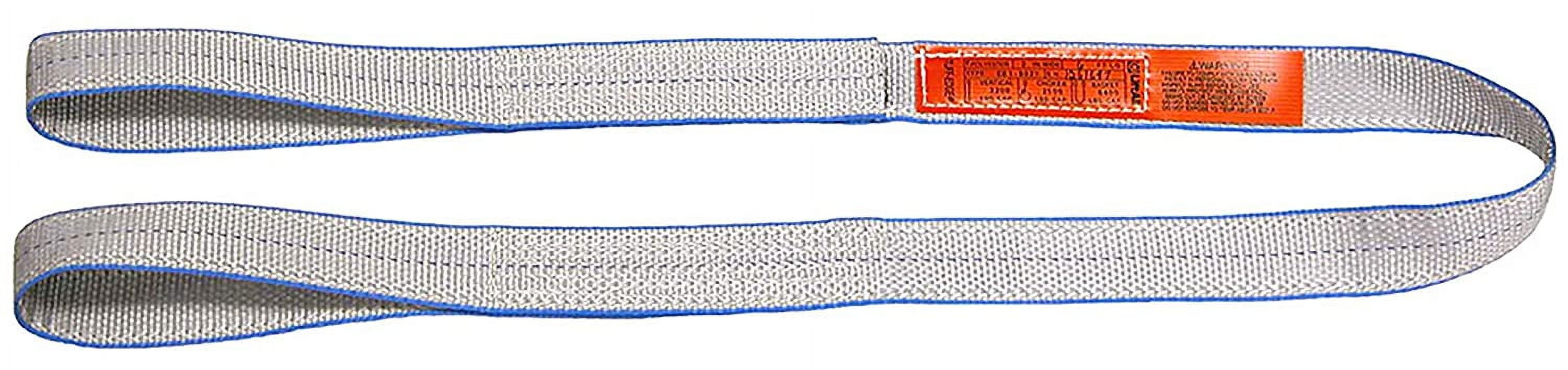EE2802TFX12 Tuff-Edge Web Sling, Flat Eye and Eye, 2-ply, 2" x 12 ...