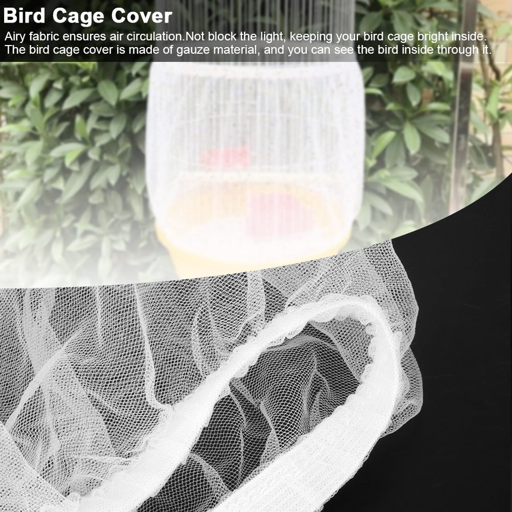 EECOO Airy Bird Cage Cover,Bird Cage Mesh Cover,Bird Cage Accessory ...
