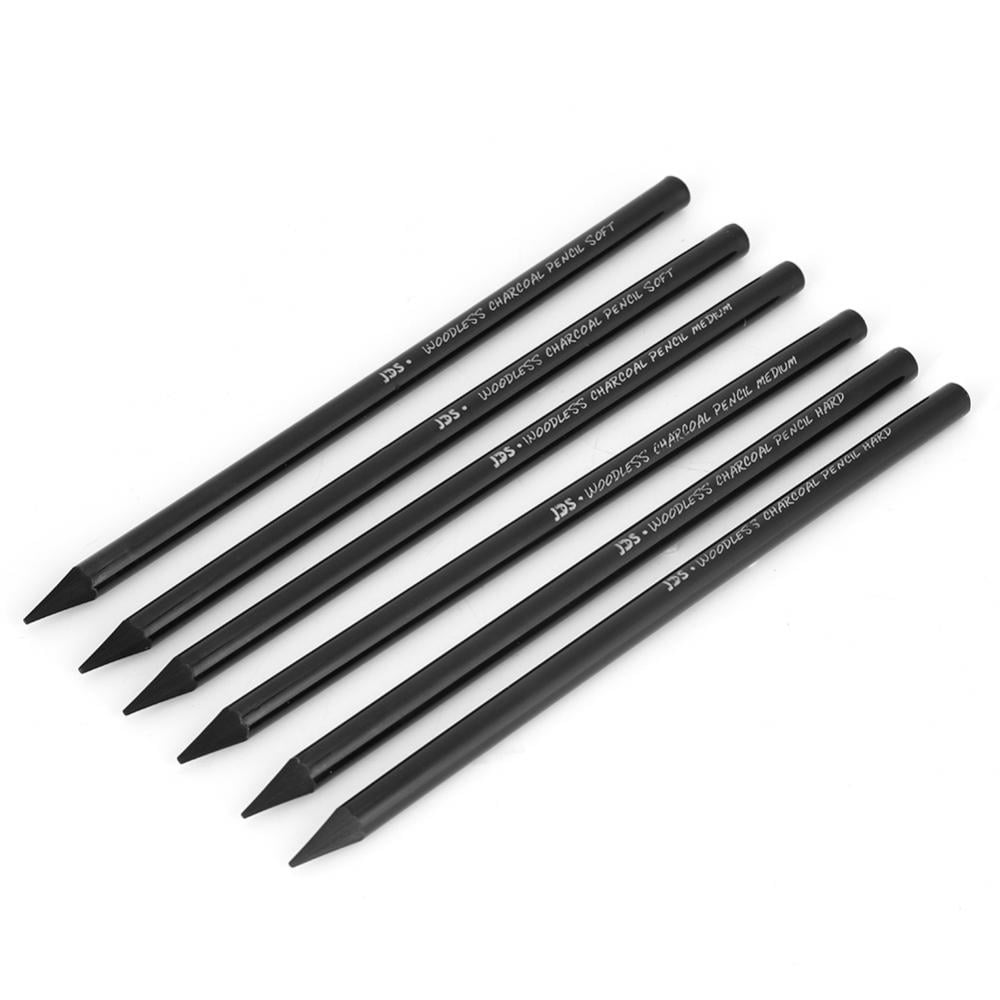 EECOO Charcoal Drawing Pencil,Charcoal Pencil,Full Charcoal Woodless ...