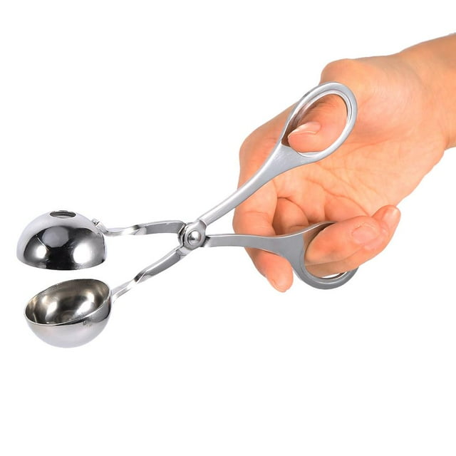 EECOO Stainless Steel Meat Baller Tongs Cake Pop Meatball Maker Cookie ...