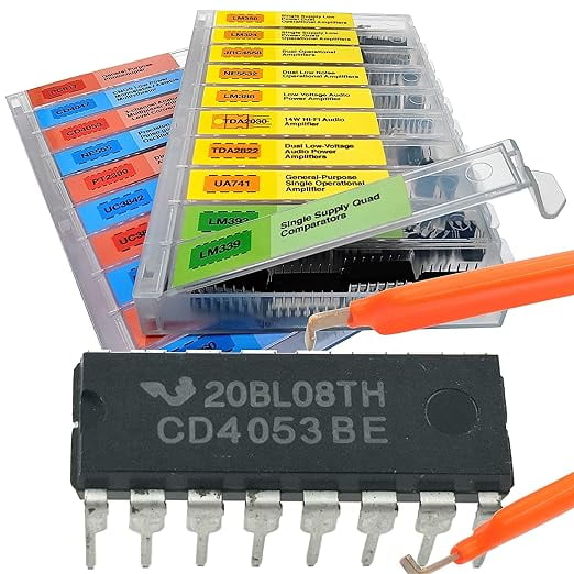 EEEEE IC kit 161 pcs, 20 models Chip Assortment Set Analog Integrated ...