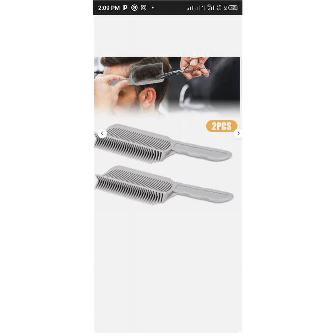 EEEKit Hair clipper comb 2X Fading Comb Hair Clipper Flat Top Barber ...