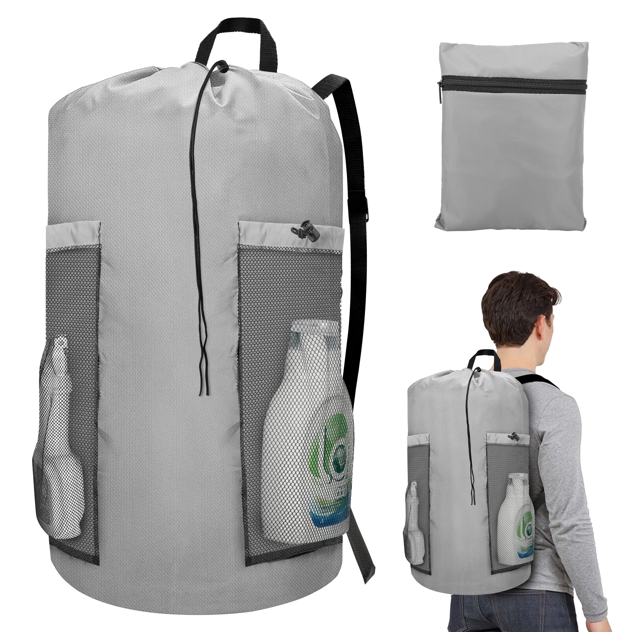 EEEKit Backpack Laundry Bag, 120L Extra Large Laundry Backpack ...