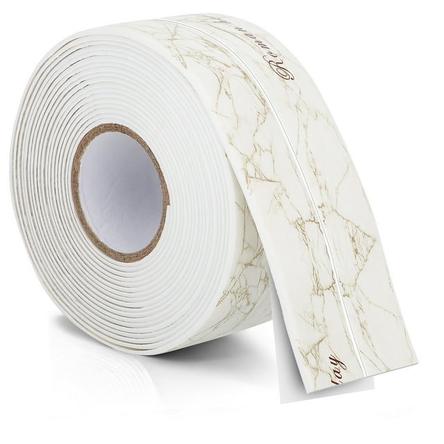 EEEkit 10.5ft x 1.5in Self Adhesive Tape Caulk Strip, Waterproof PVC ...