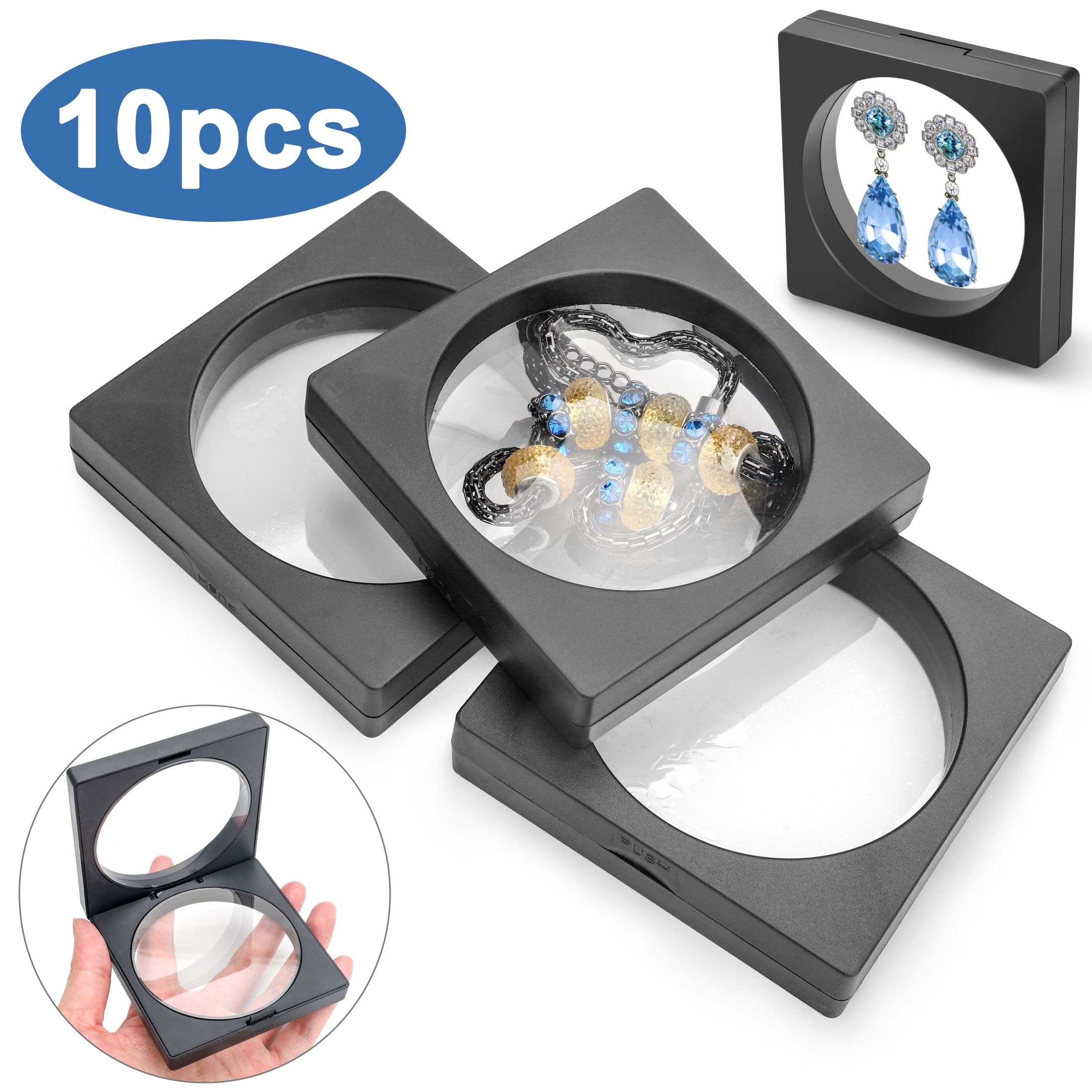 EEEkit 10pcs 3D Floating Jewelry Frame Display Cases, PE Film ...