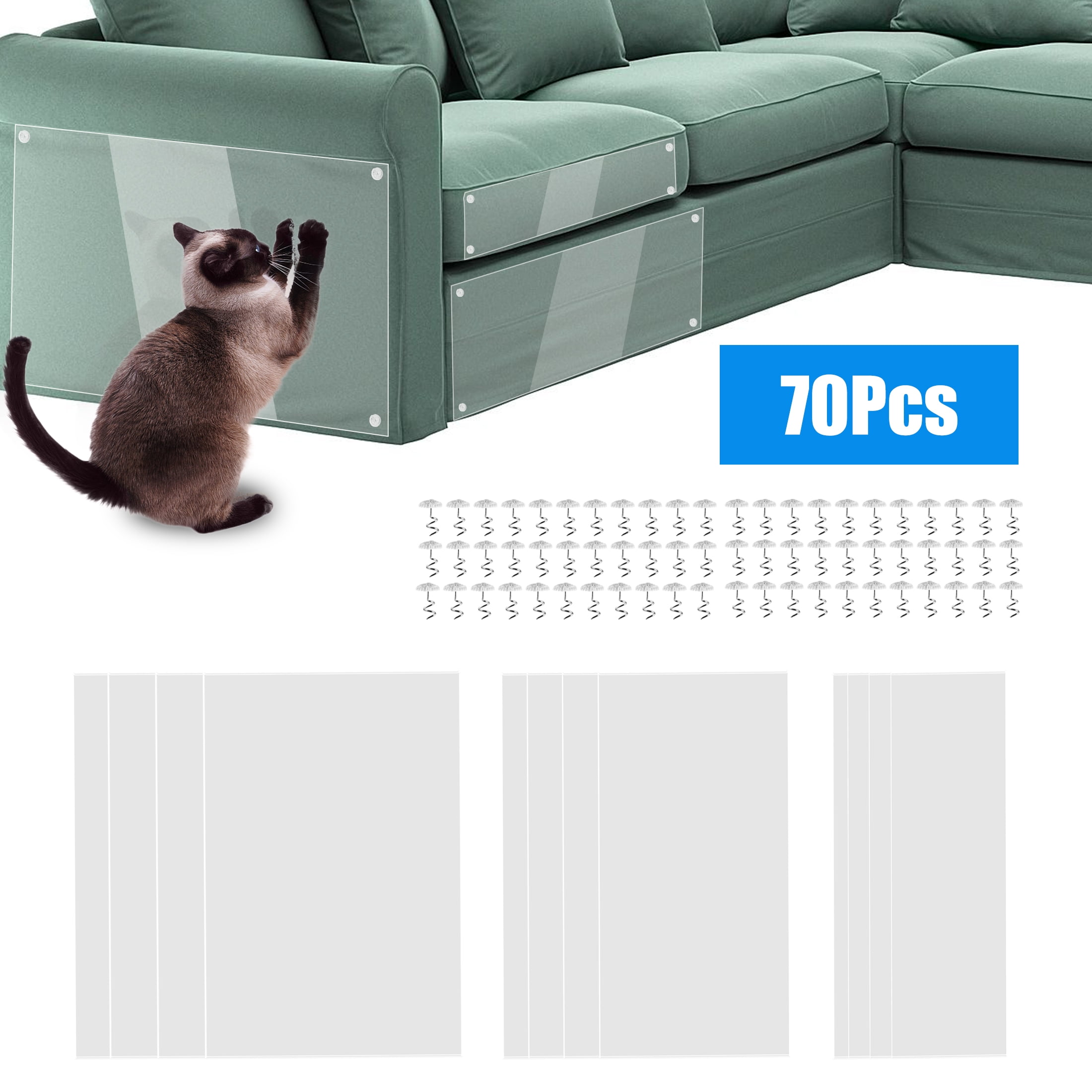 Precious Tails Cat Scratching Sofa Guard Vegan Leather Furniture ...