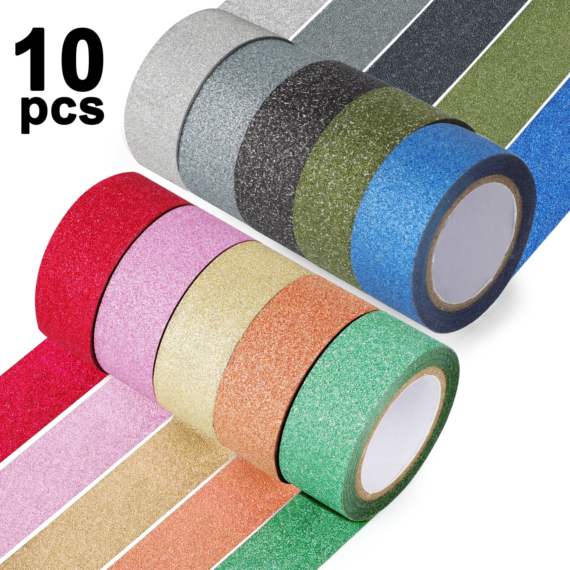 EEEkit 10pcs Decorative Masking Tape, Colorful Craft Tapes for DIY Arts ...