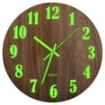 EEEkit 12'' Luminous Wall Clock, Silent Non-Ticking, Glow in Dark for ...