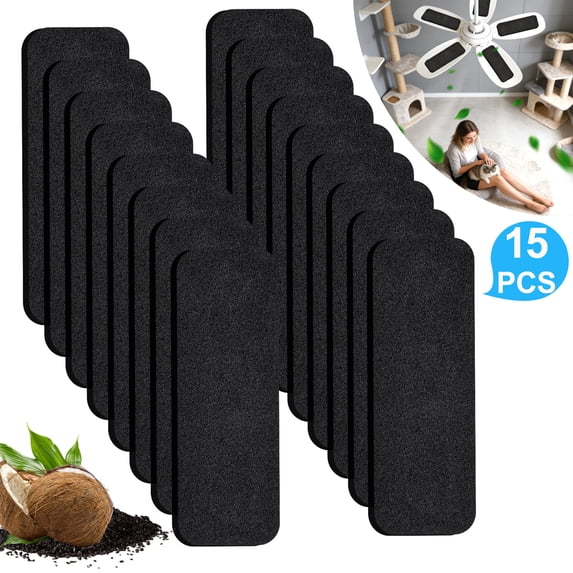 EEEkit 15pcs Ceiling Fan Filters for Blades , Easy-Stick Strong Fixity ...