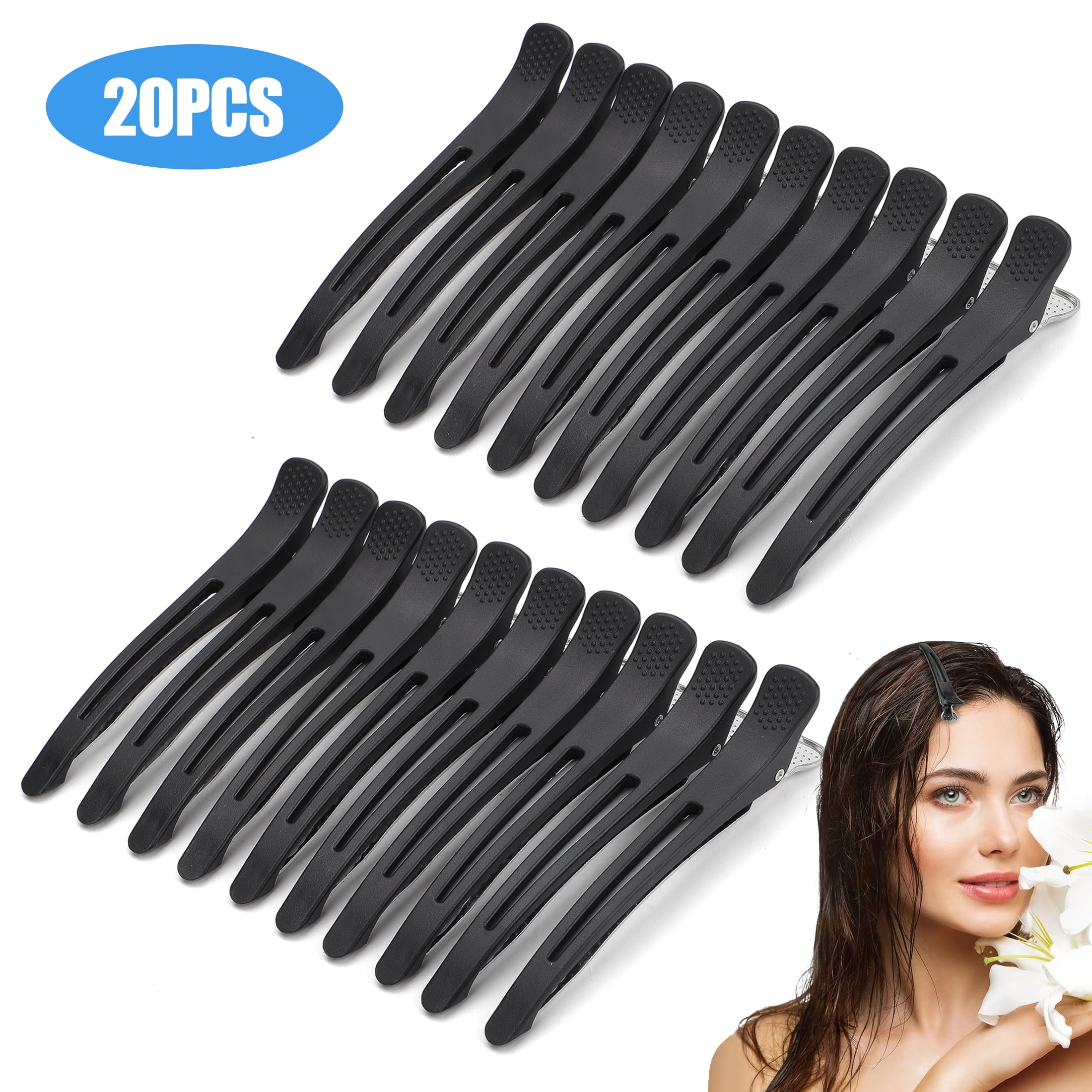 EEEkit 20pcs Hair Clips for Styling Sectioning, Non Slip Duckbill Clips ...