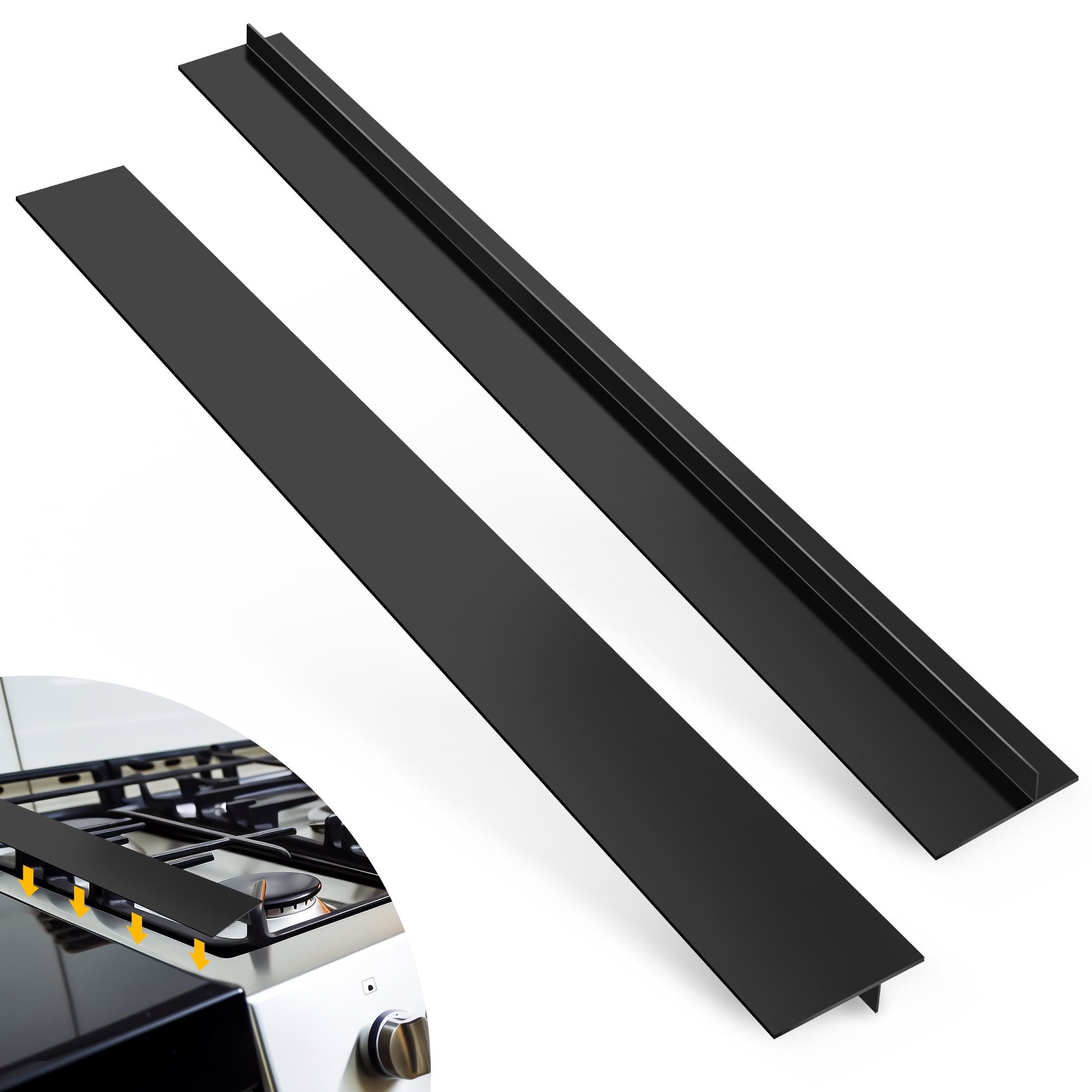 EEEkit 25" Stove Gap Covers, 2pcs Silicone Gap Fillers for Sealing ...