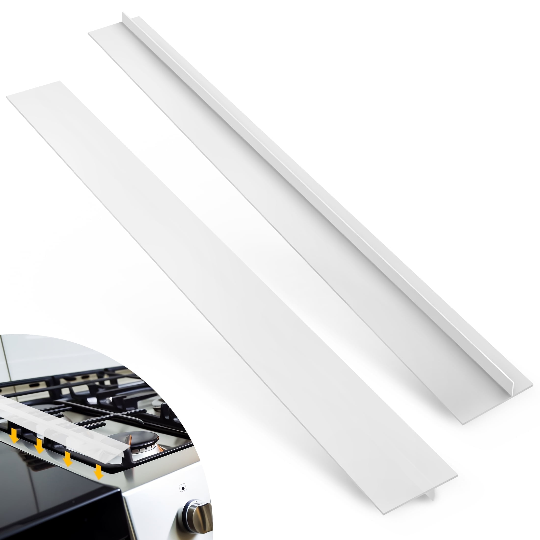 EEEkit 25" Stove Gap Covers, 2pcs Silicone Gap Fillers for Sealing ...