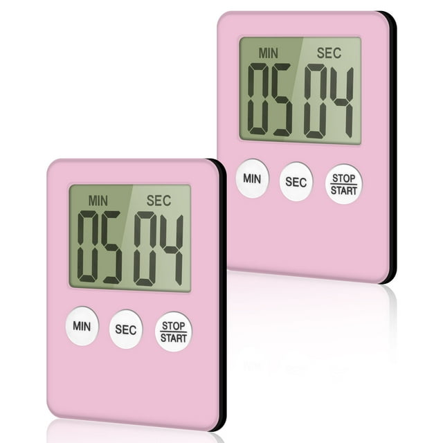 EEEkit 2pcs Digital Kitchen Timers, Minute Second Cooking Timers with ...