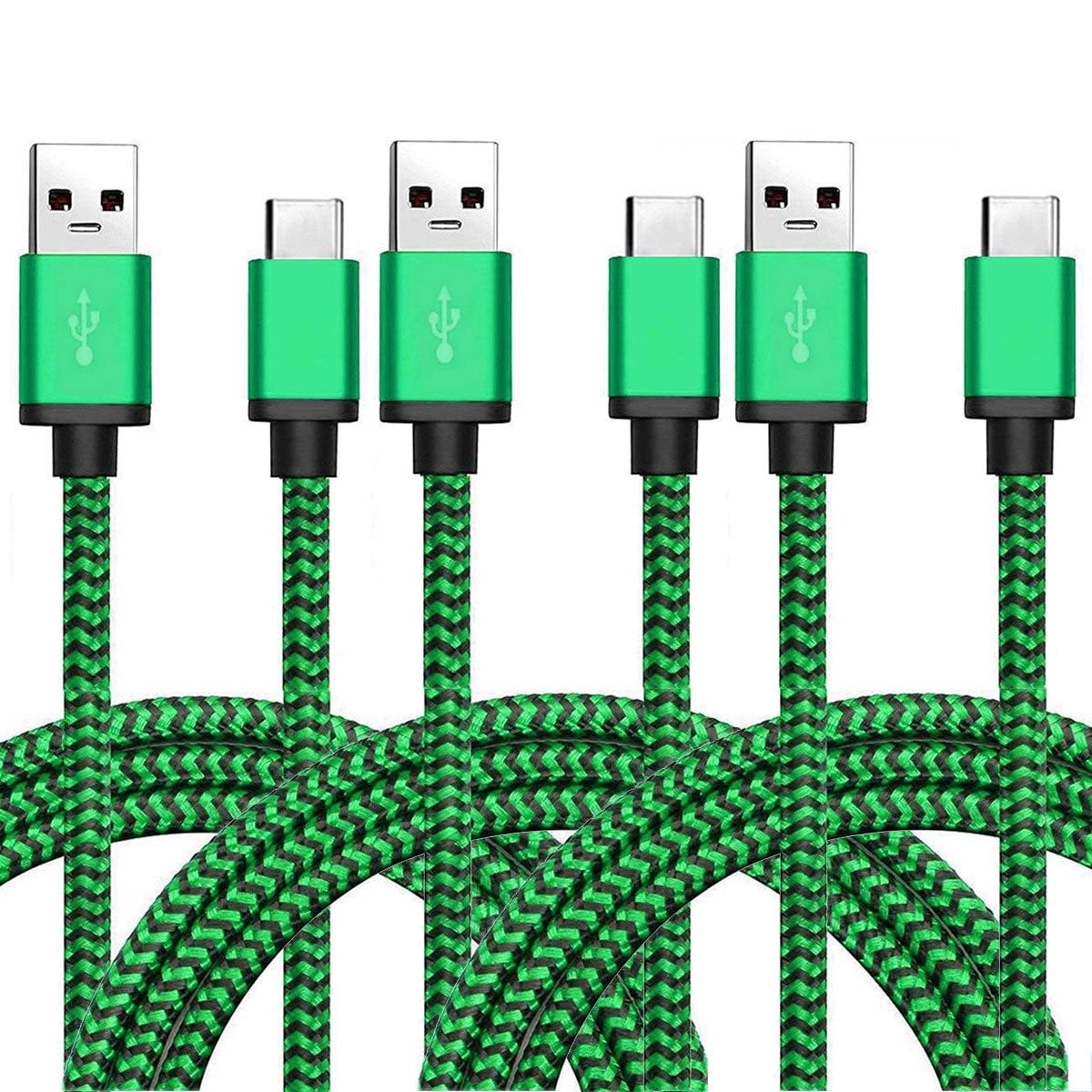 EEEkit 3pcs USB Type Cable, 10 Feet USB-C Type-C Charging Charger, Data Sync line Cord ...