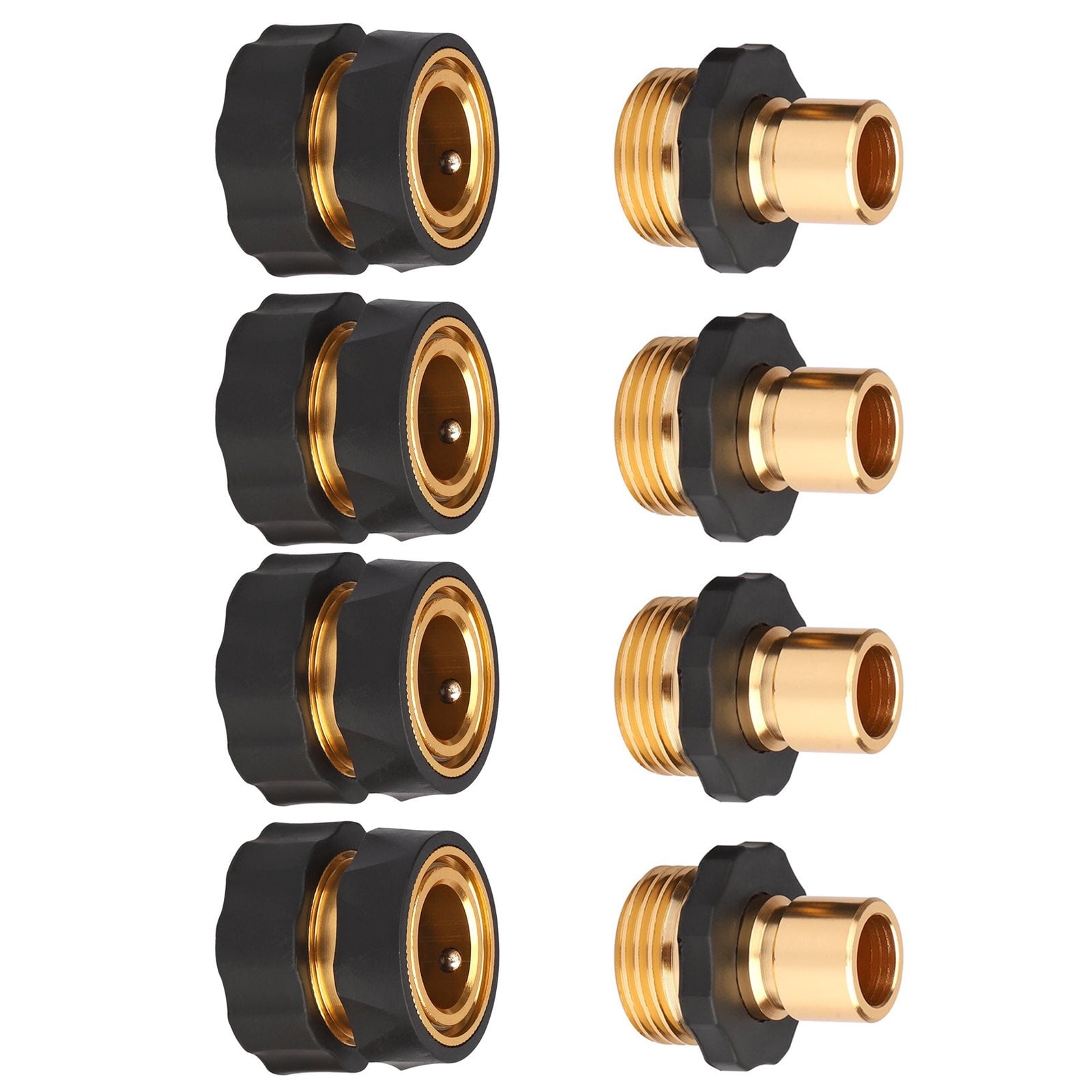 EEEkit 4 Set Male and Female Garden Hose Quick Connector Set, Water ...