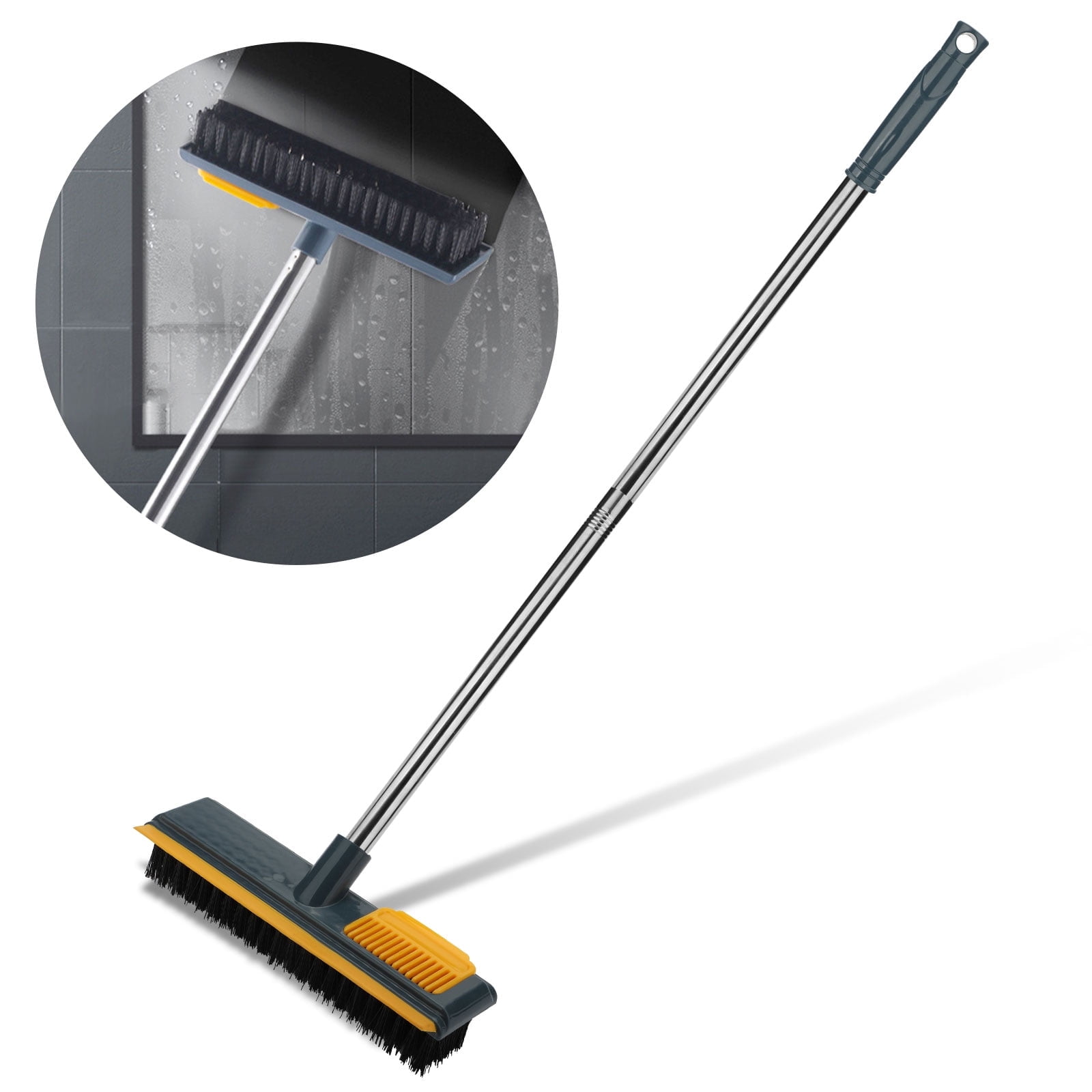 EEEkit Stiff Bristle Floor Scrub Cleaning Brush with Telescopic Handle ...