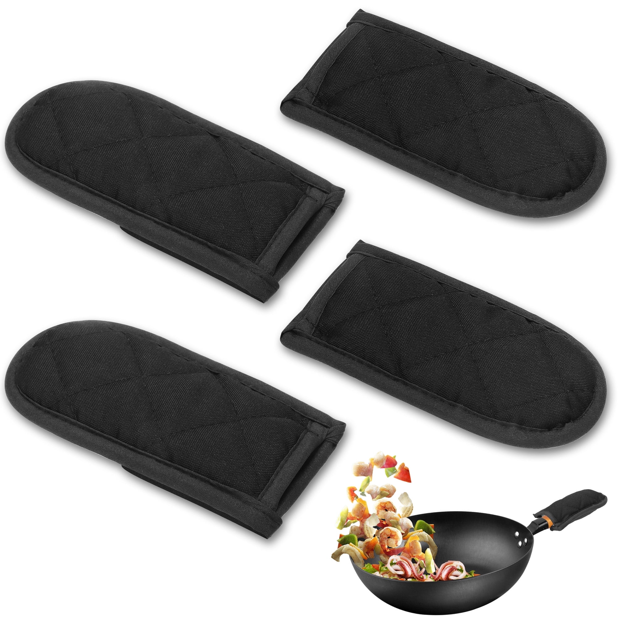 EEEkit 4pcs Hot Handle Covers, Heat Resistant Pot Handle Holder Sleeves ...