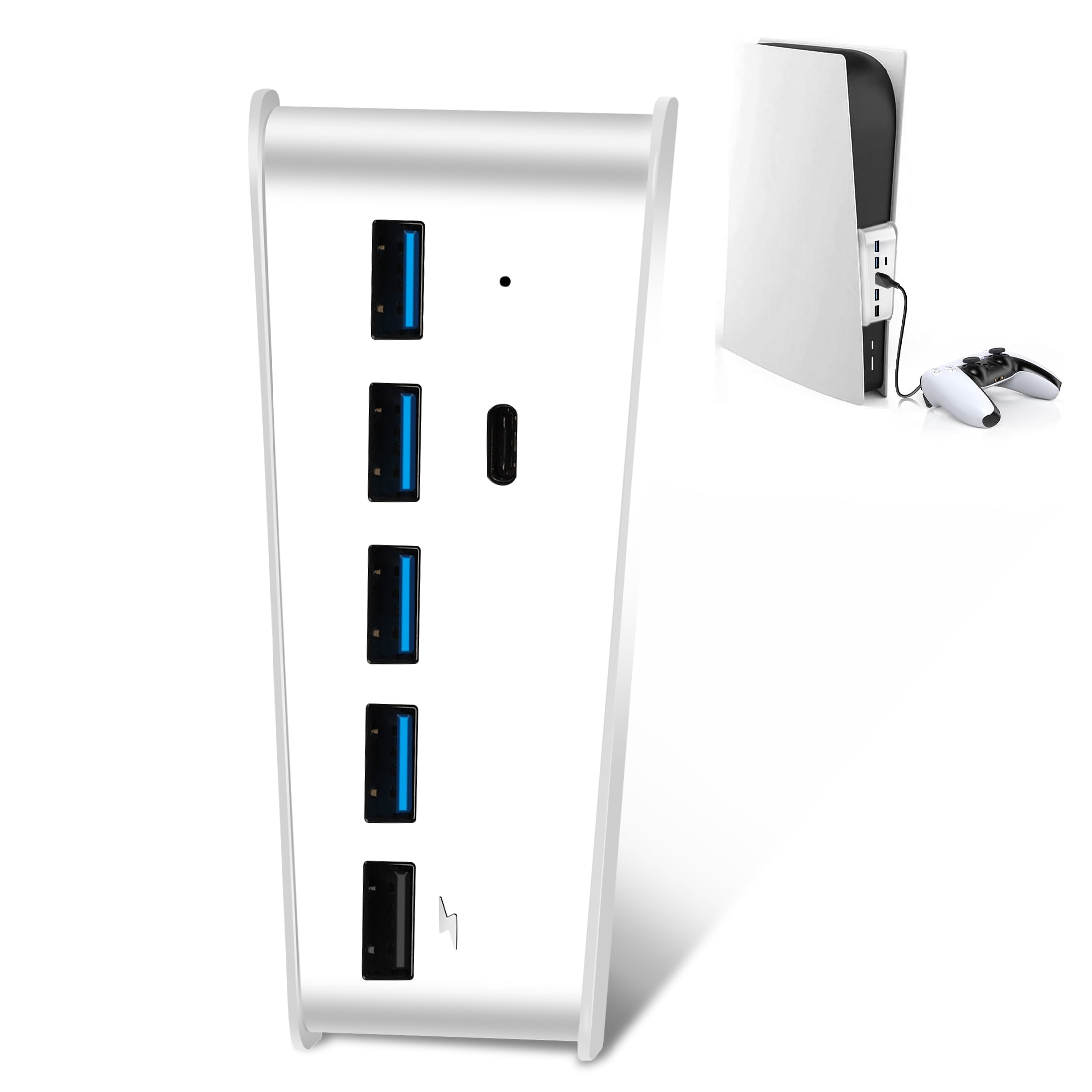 EEEkit 5 USB Port Expand Hub for PS5 Console, USB High-Speed Expansion ...