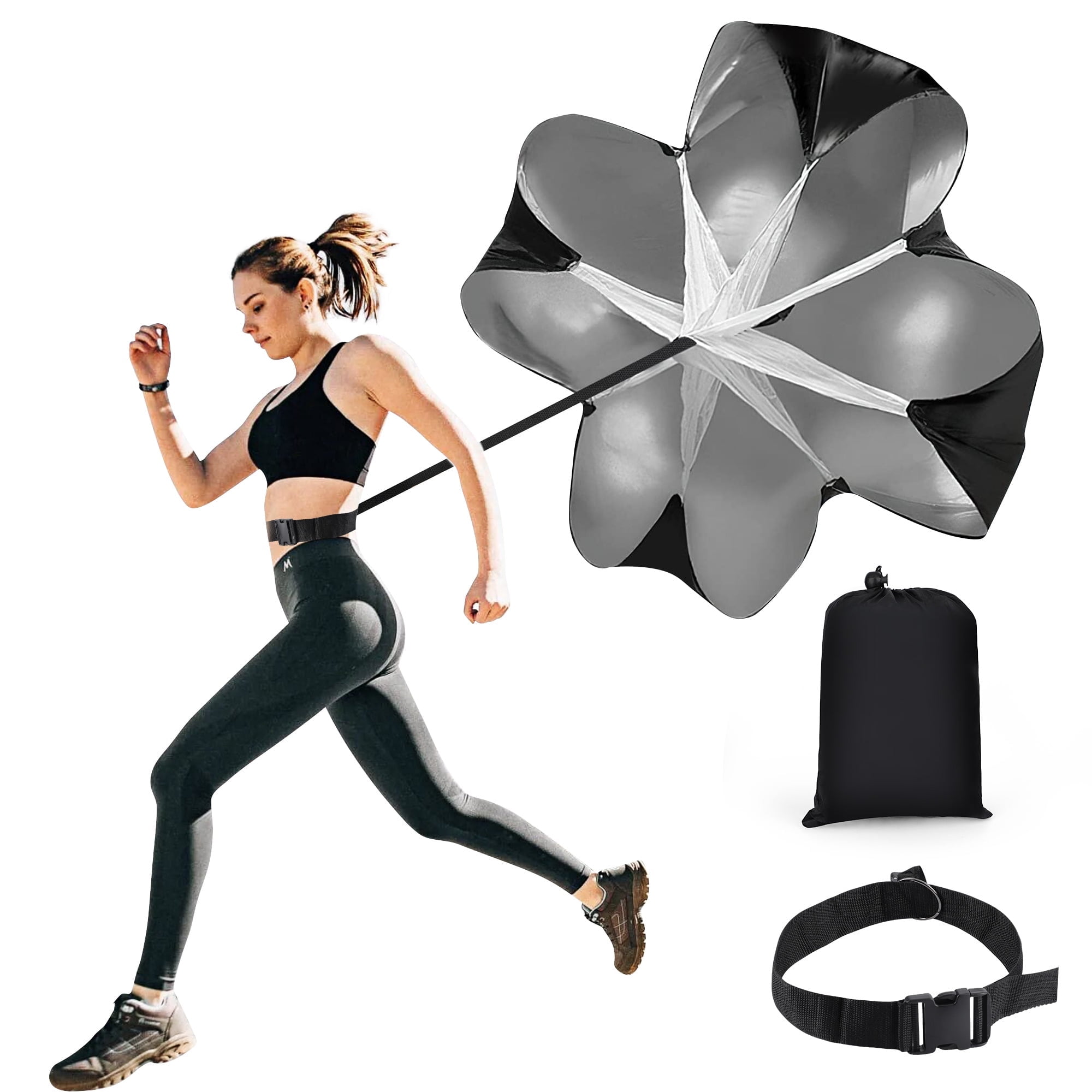 EEEkit 56'' Portable Sports Speed Training, Running Resistance ...