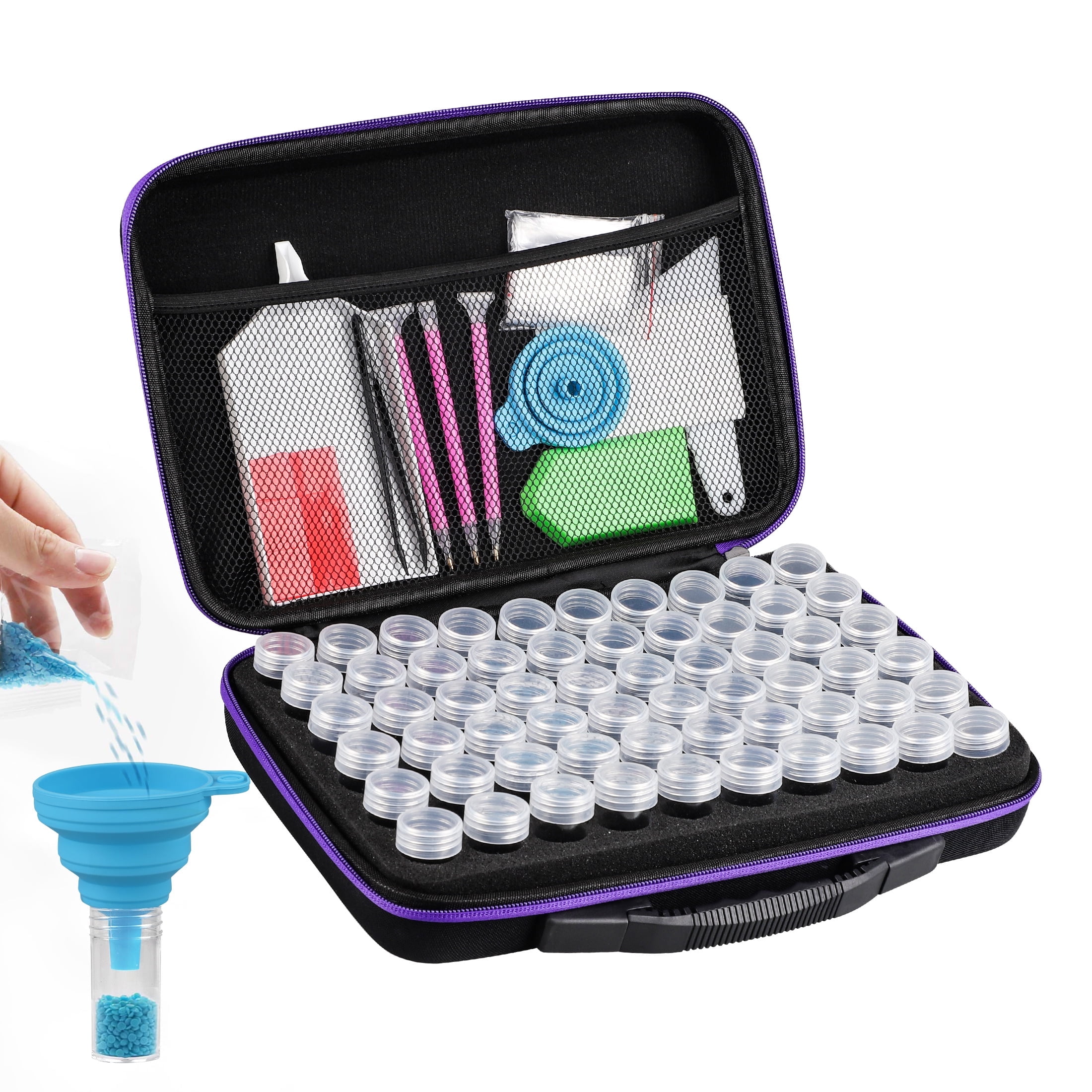 EEEkit 60 Slots Diamond Painting Storage Containers with Tools for ...