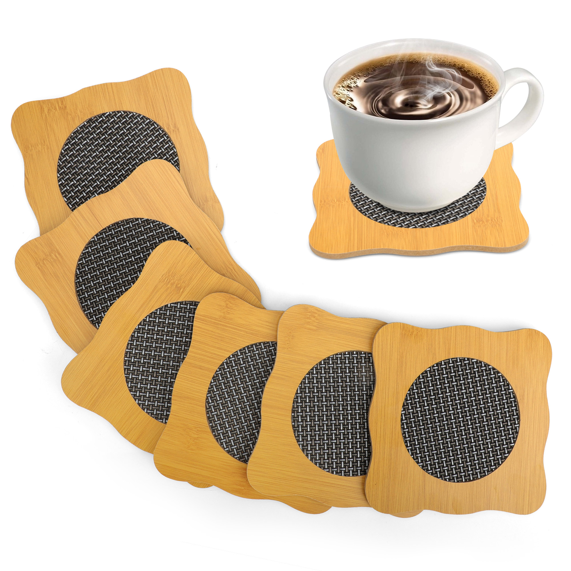 Twine Country Square Slate Coasters - Walmart.com