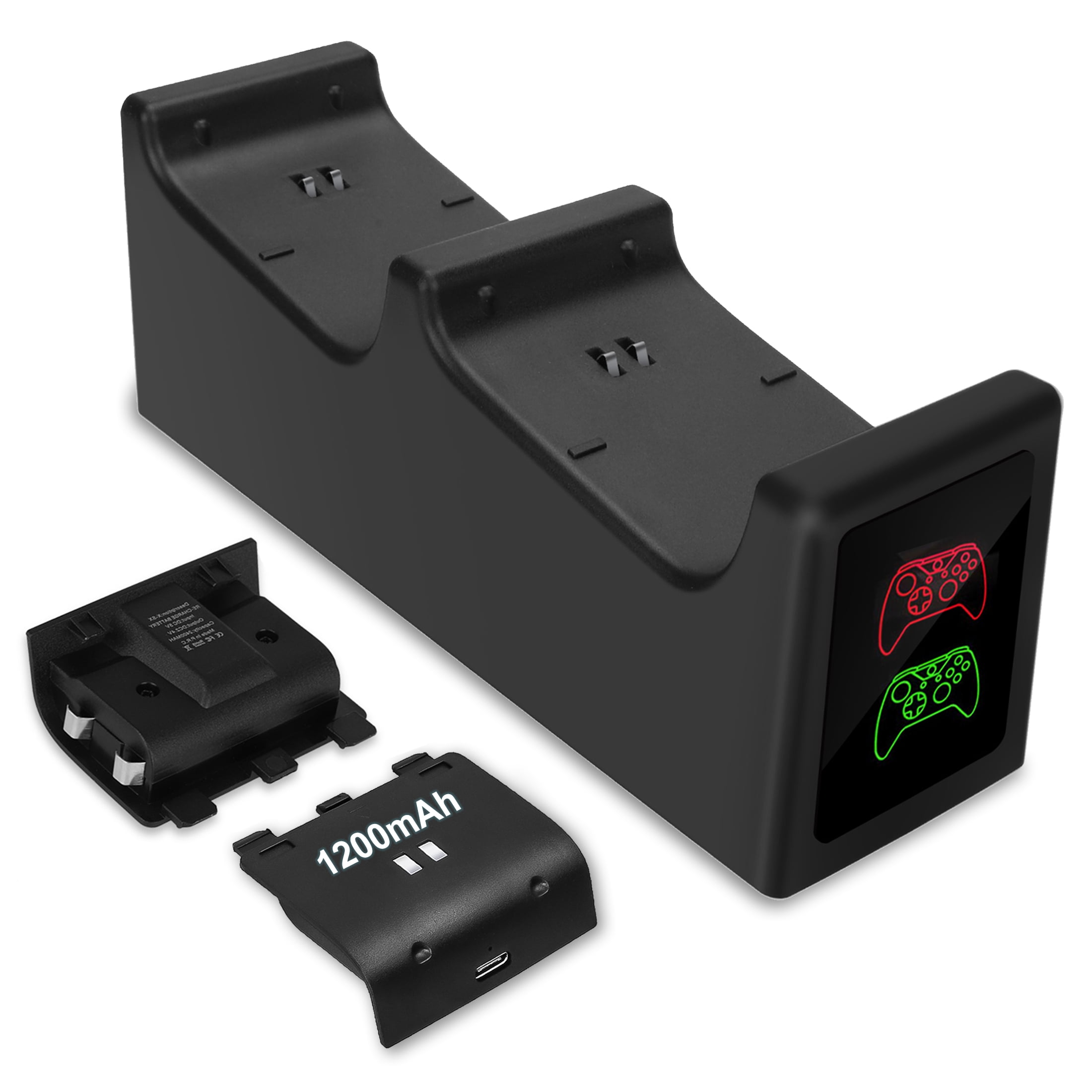EEEkit Charging Dock Fit for Xbox Series X/S Controllers with 2x1200 ...