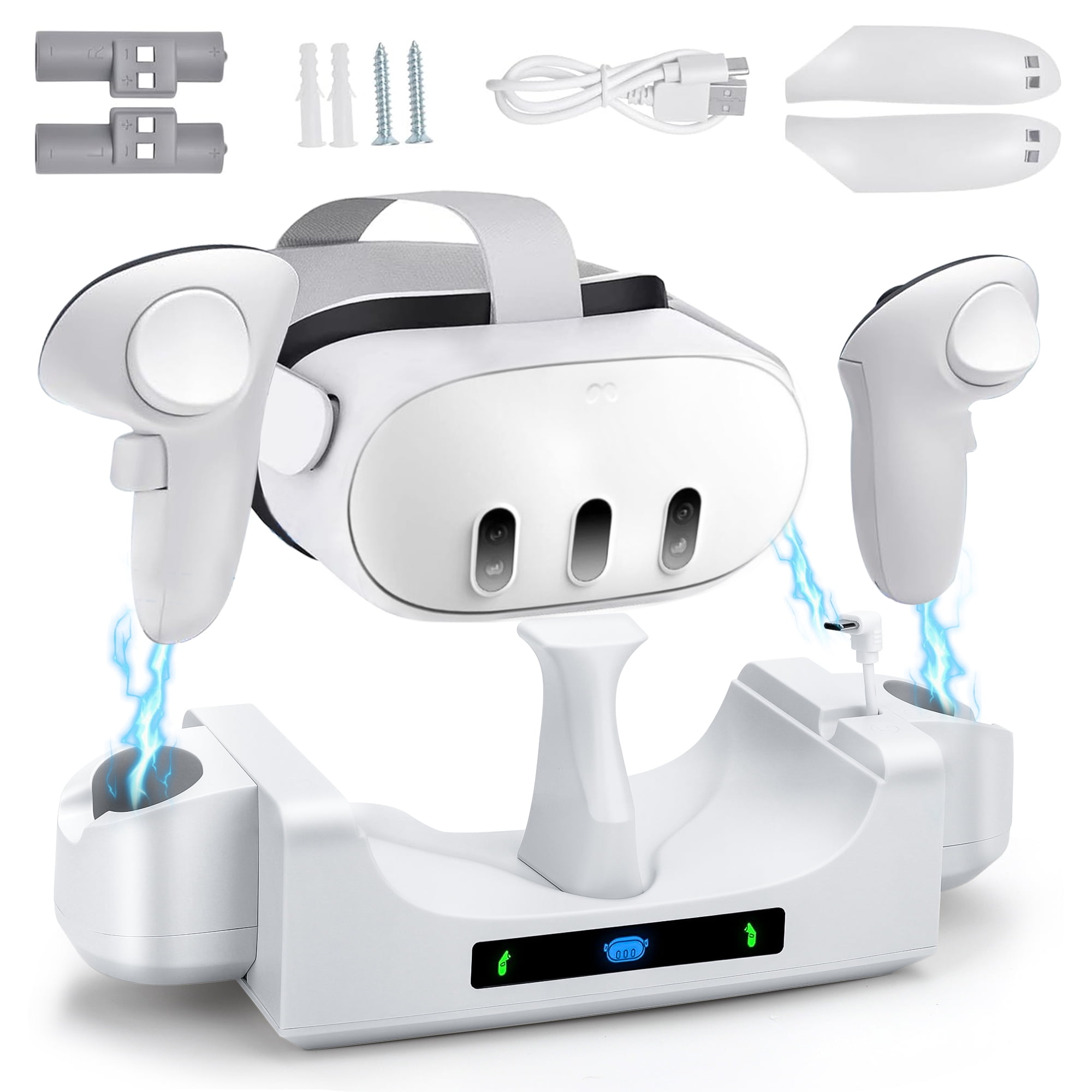 EEEkit Oculus VR Charger: Charging Station for Oculus/Meta Quest 3 with ...