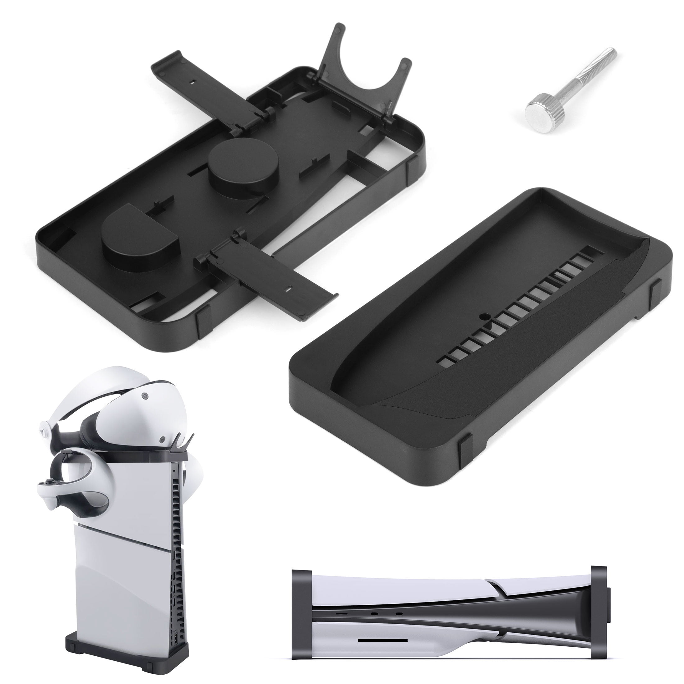 EEEkit Horizontal Vertical Base Stand Holder Fit for PS5 Slim Disc ...