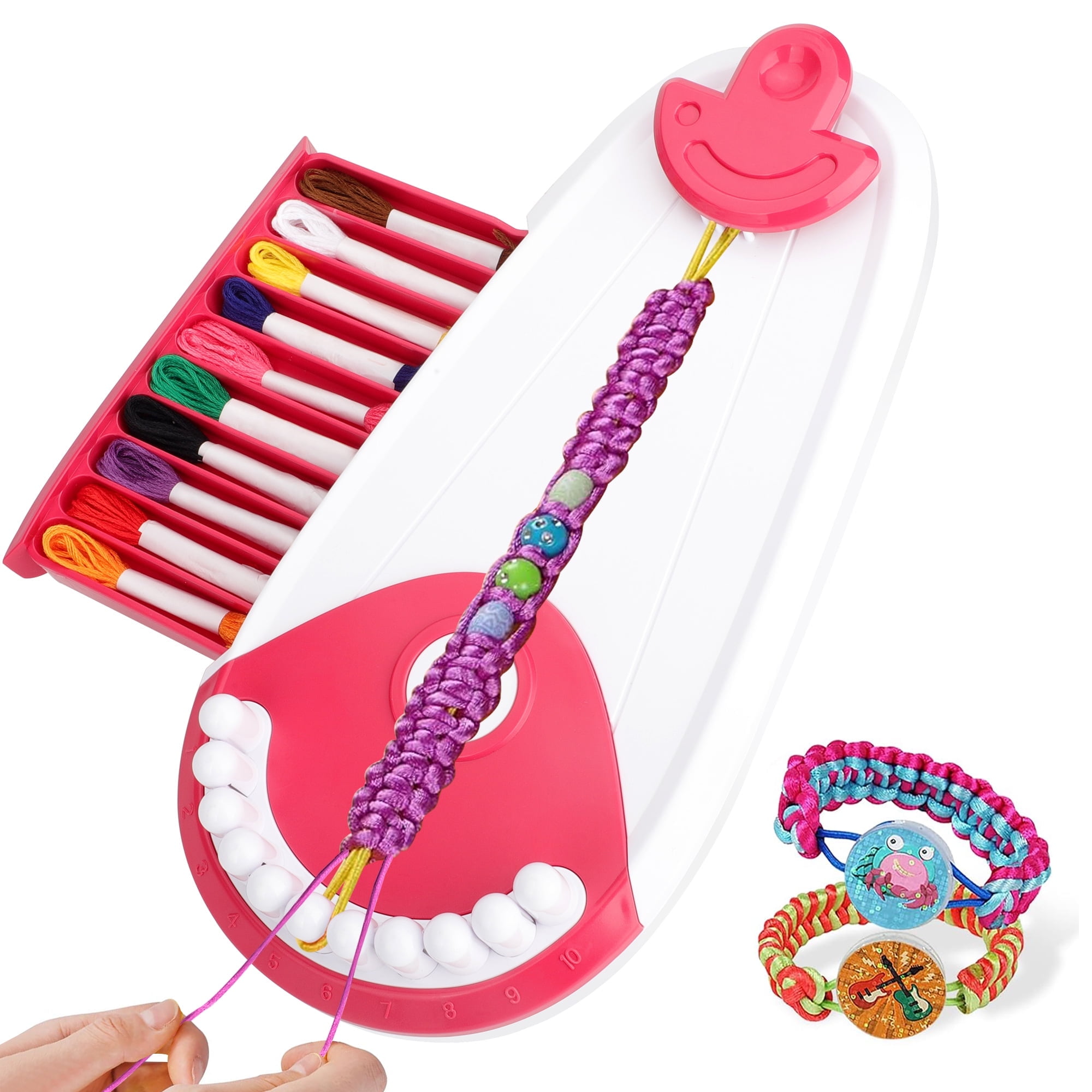 EEEkit DIY Bracelet Maker Kit, 20 Pre-Cut Threads Friendship Bracelet ...