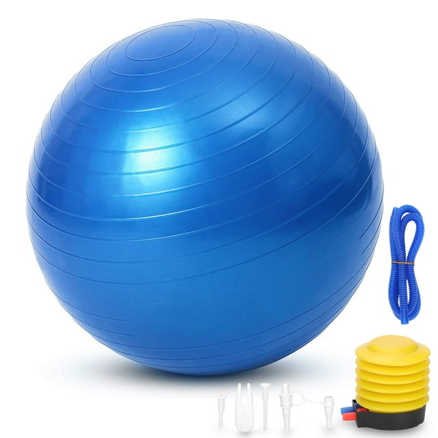 EEEkit Exercise Yoga Ball, Heavy Duty AntiBurst Fitness Ball Chair with ...