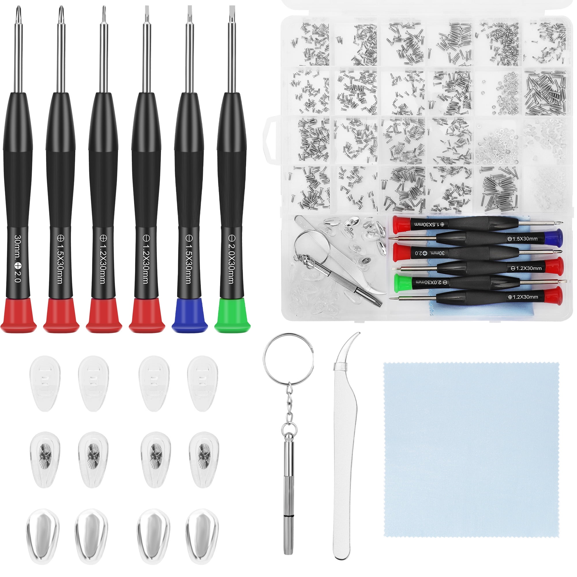 EEEkit Eyeglass Repair Kit Tool, Includes Precision Screwdriver Set ...